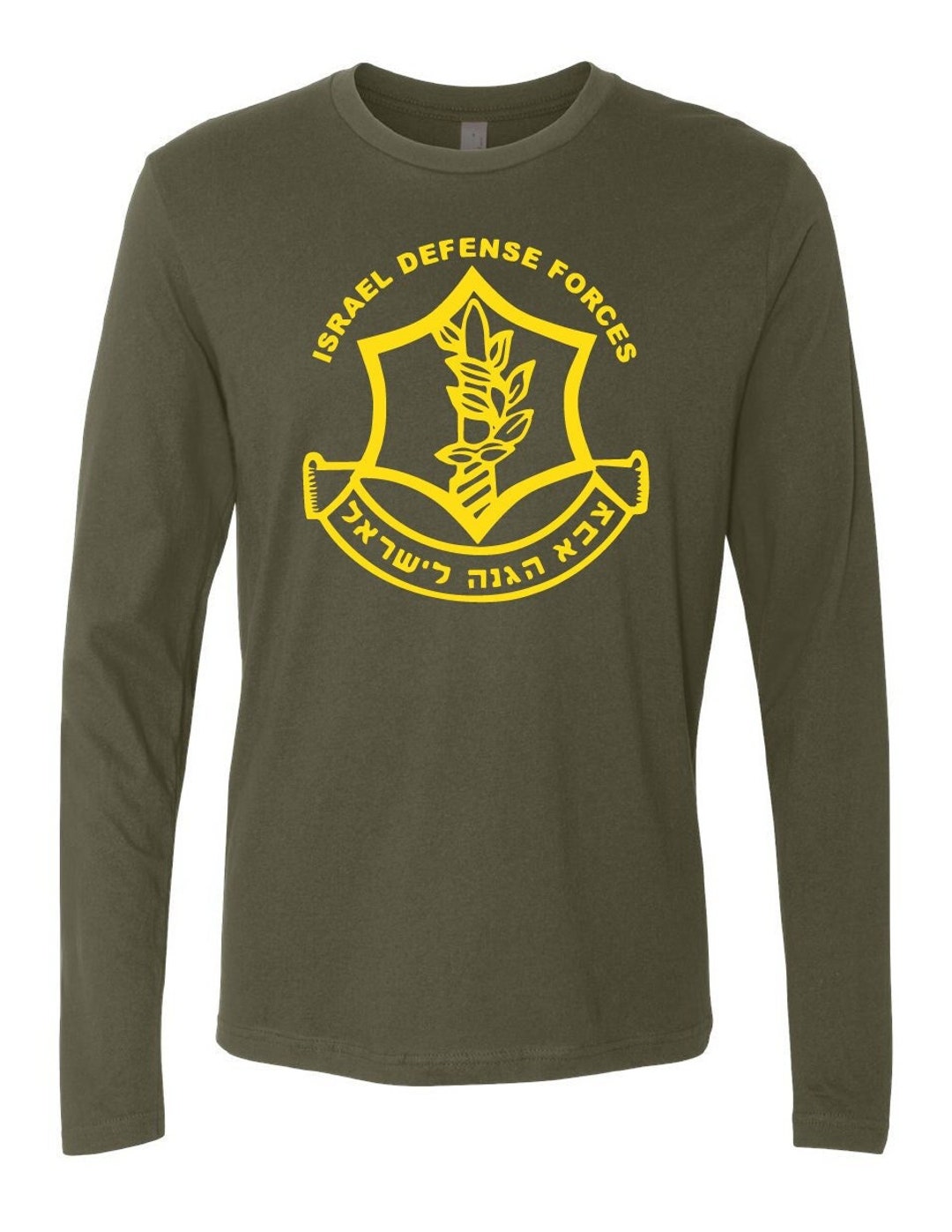 Israeli Army Israel Long Sleeve T-shirt IDF (israeli Defense Force ...