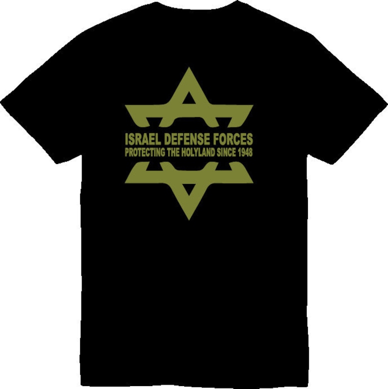 Israeli Army T-shirt IDF (israeli Defense Force ) Black TEE - Etsy