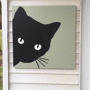 Black Cat Barn Quilt 2'x2' - Etsy