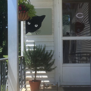 Black Cat Barn Quilt 2'x2' - Etsy