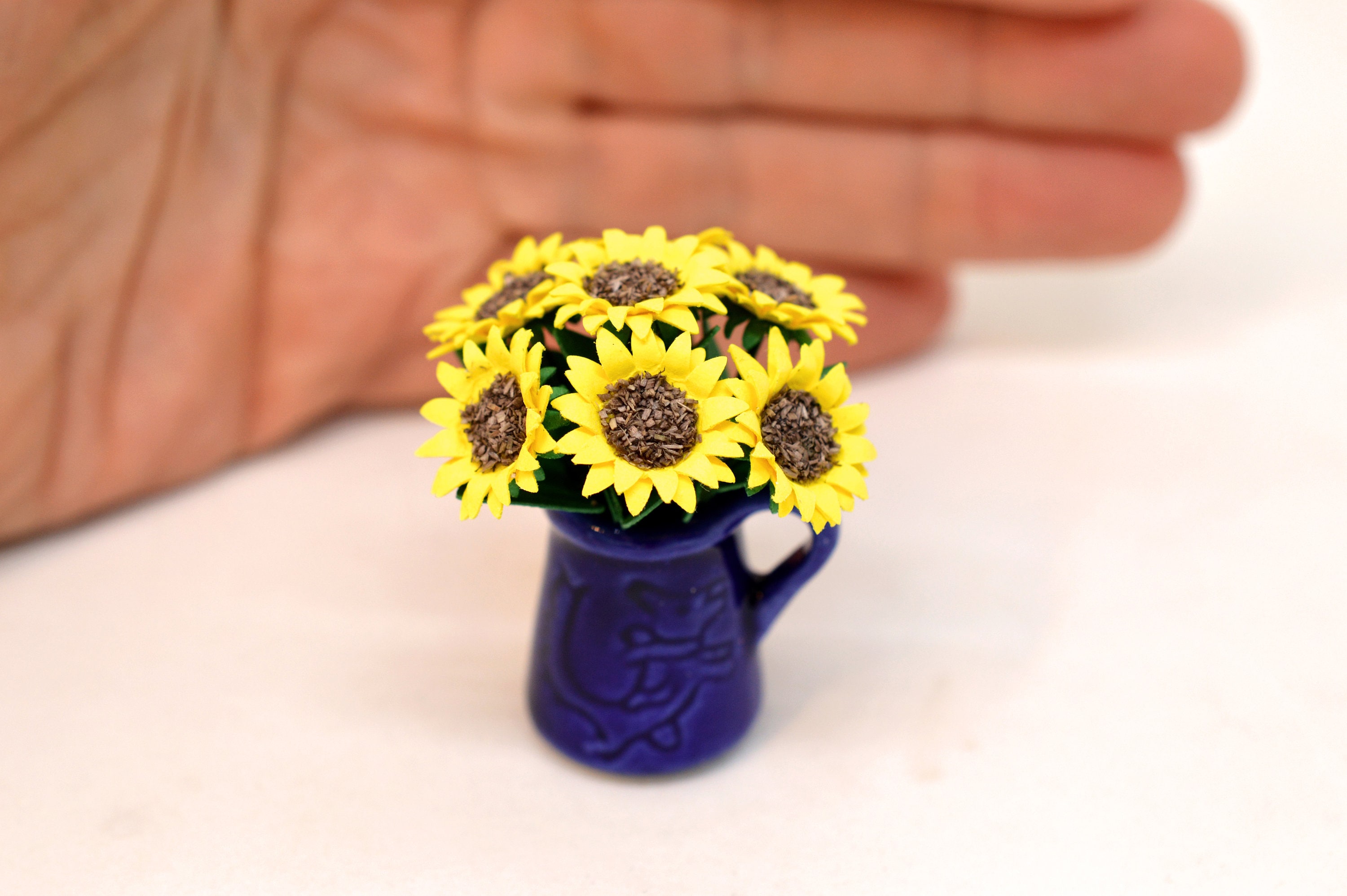 7 Miniature Sunflowers Kit Sunflower Flowers 1:12 Scale Dolls - Etsy
