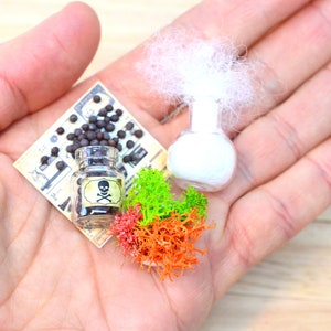 Miniature Halloween Spilled Potion Herbs Misty Potion Potions Witch ...