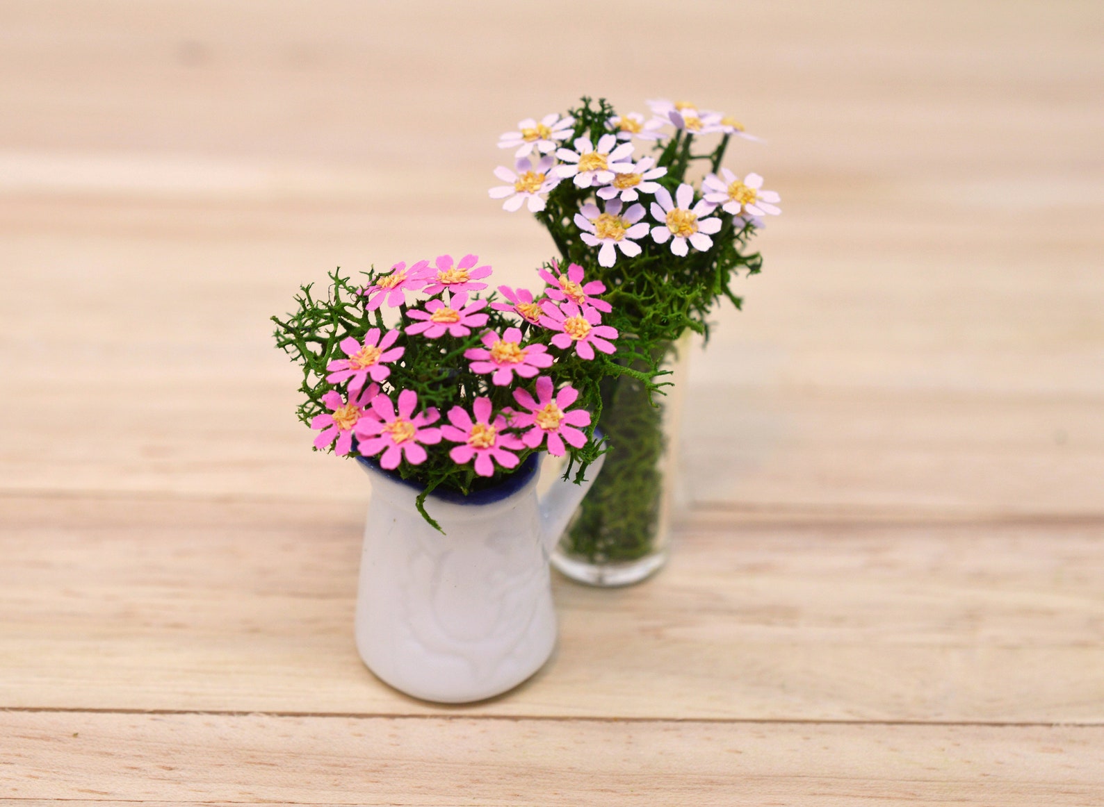 12 Miniature Cosmos Flowers Kit Flower 1:12 Scale Dolls House Garden ...