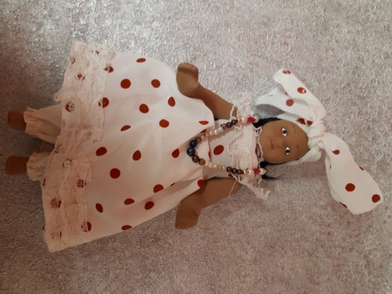 Vintage Porcelain Doll Wearing Traditional Costume of Cuba. - Etsy