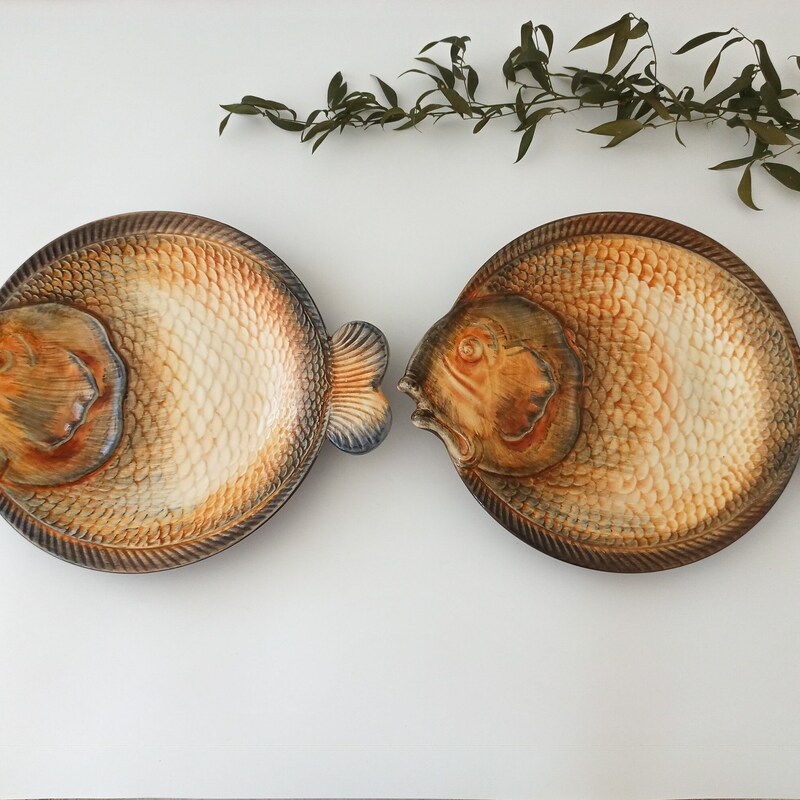 Fish Shaped Plates - Etsy
