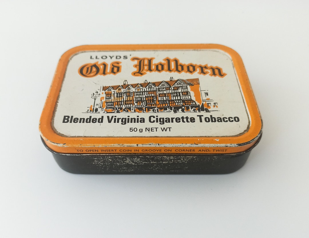 Old Collectible Tin Box From the 70s lloyds' Old Holborn White and ...