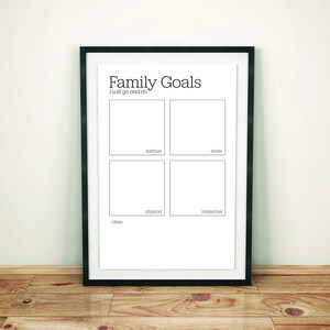 Goal Setting Poster - Etsy