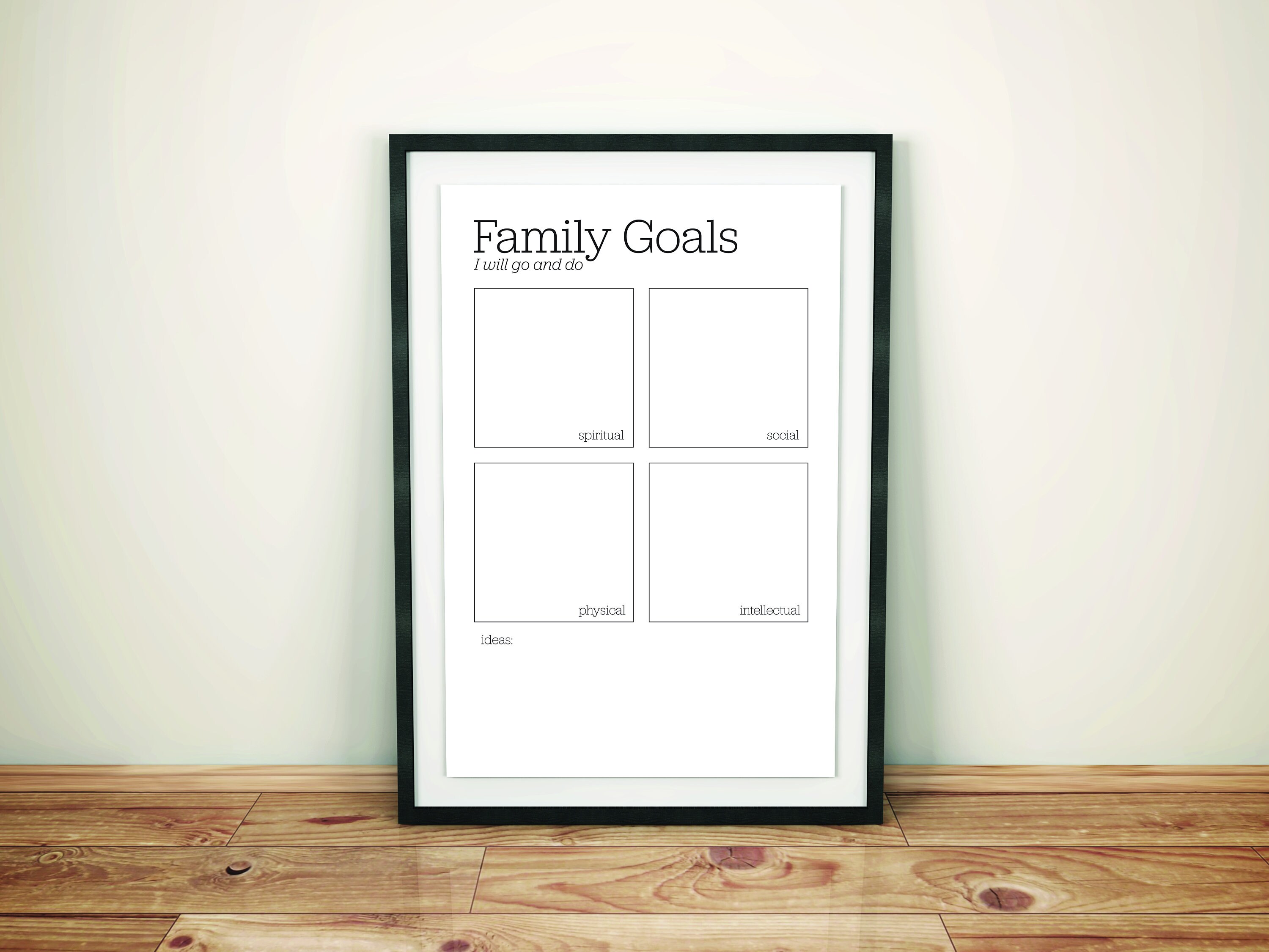 Goal Setting Poster - Etsy