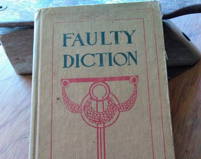 Vintage 1915 Faulty Diction the Standard Dictionary Key to - Etsy