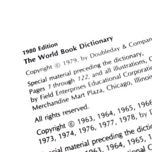 1980 Edition World Book Dictionary Book Set - Etsy