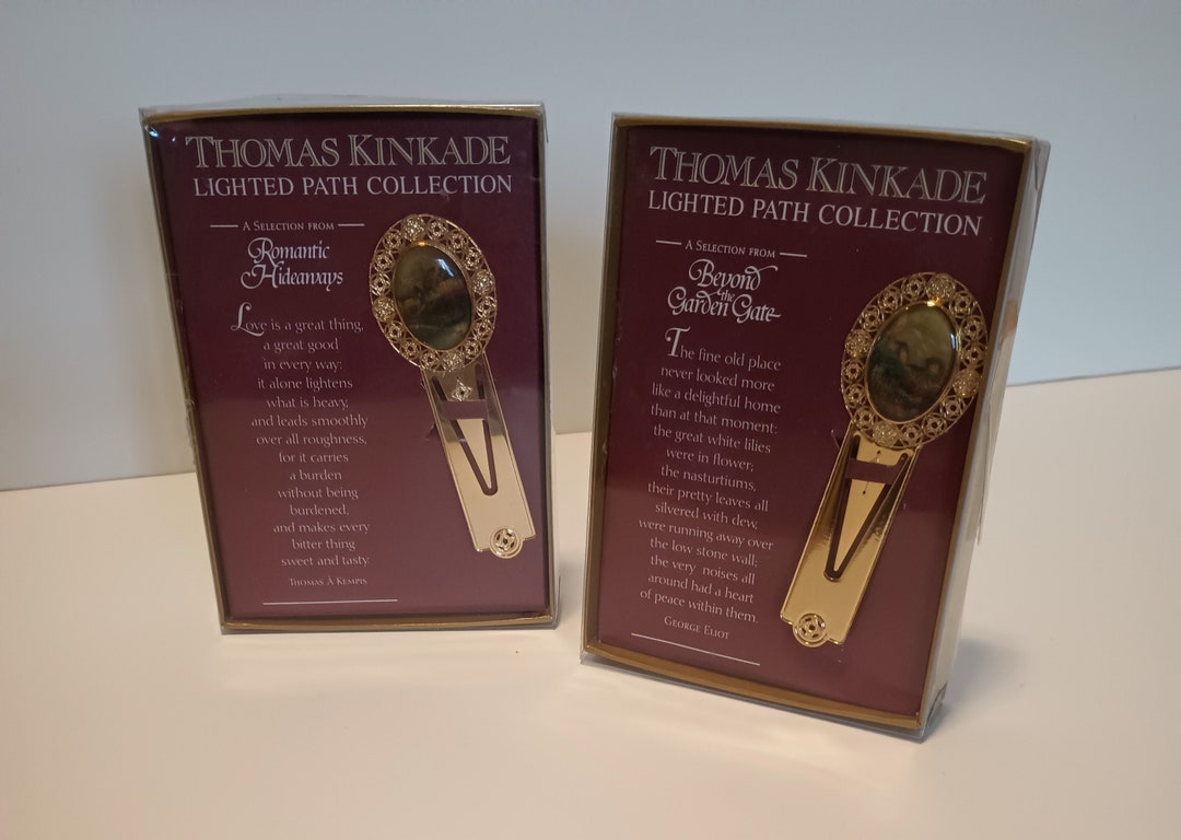 THOMAS KINKADE Lighted Path Collection Bookmarks - Etsy