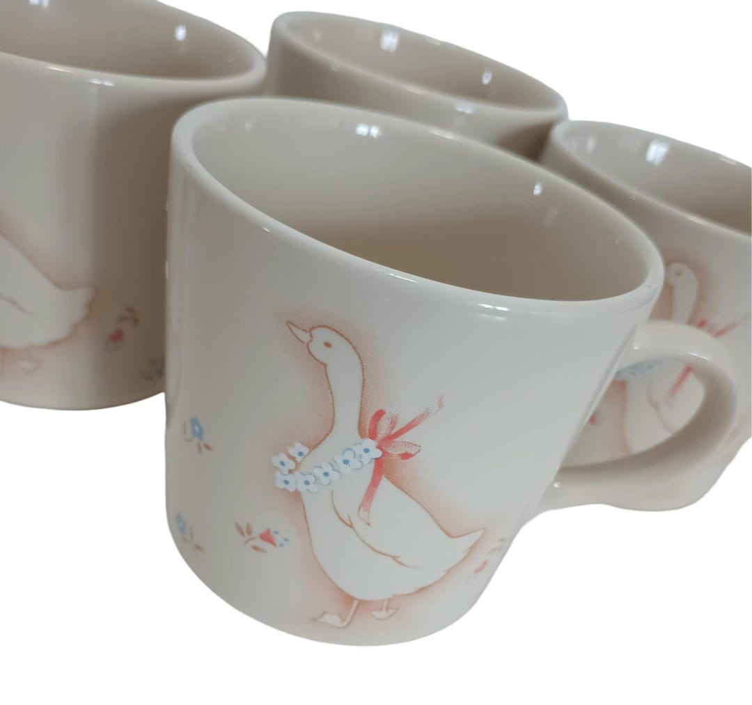 4 Corelle Promenade Goose Coffee Cups! - Etsy