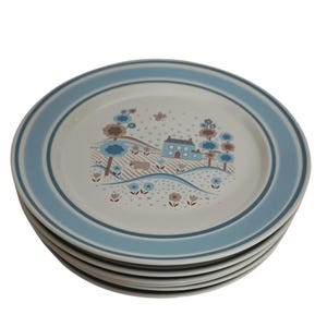 6 Luncheon Plates by the Hearthside Stoneware 'museum Collection'! - Etsy