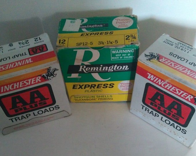 Three Vintage Shotgun Shell Boxes - Etsy