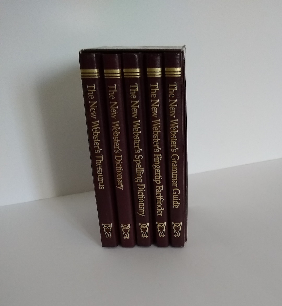 Webster's Deluxe Desk Reference Library, 5-volume Hardcover Set - Etsy