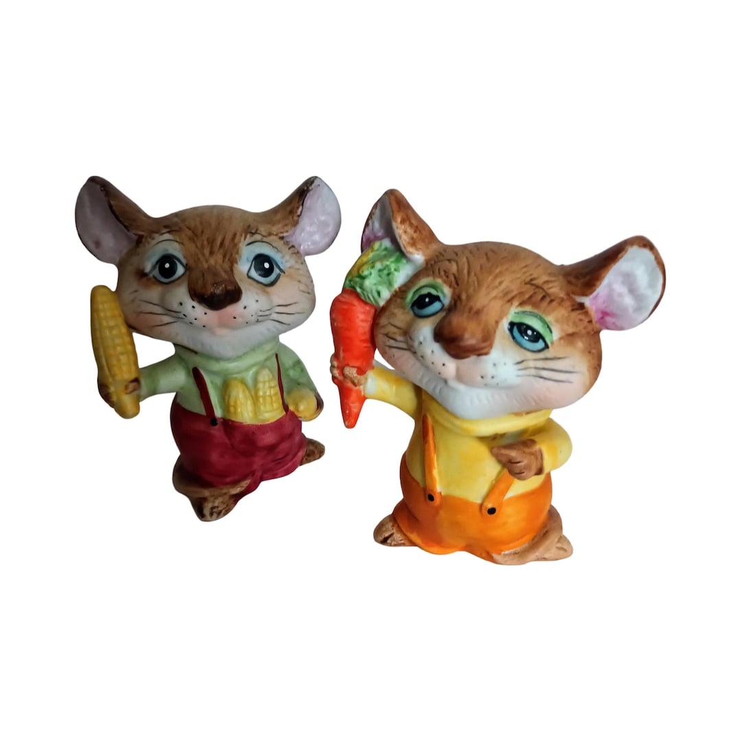 Adorable 1980's HOMCO Harvest Mice Figurine Duo! - Etsy