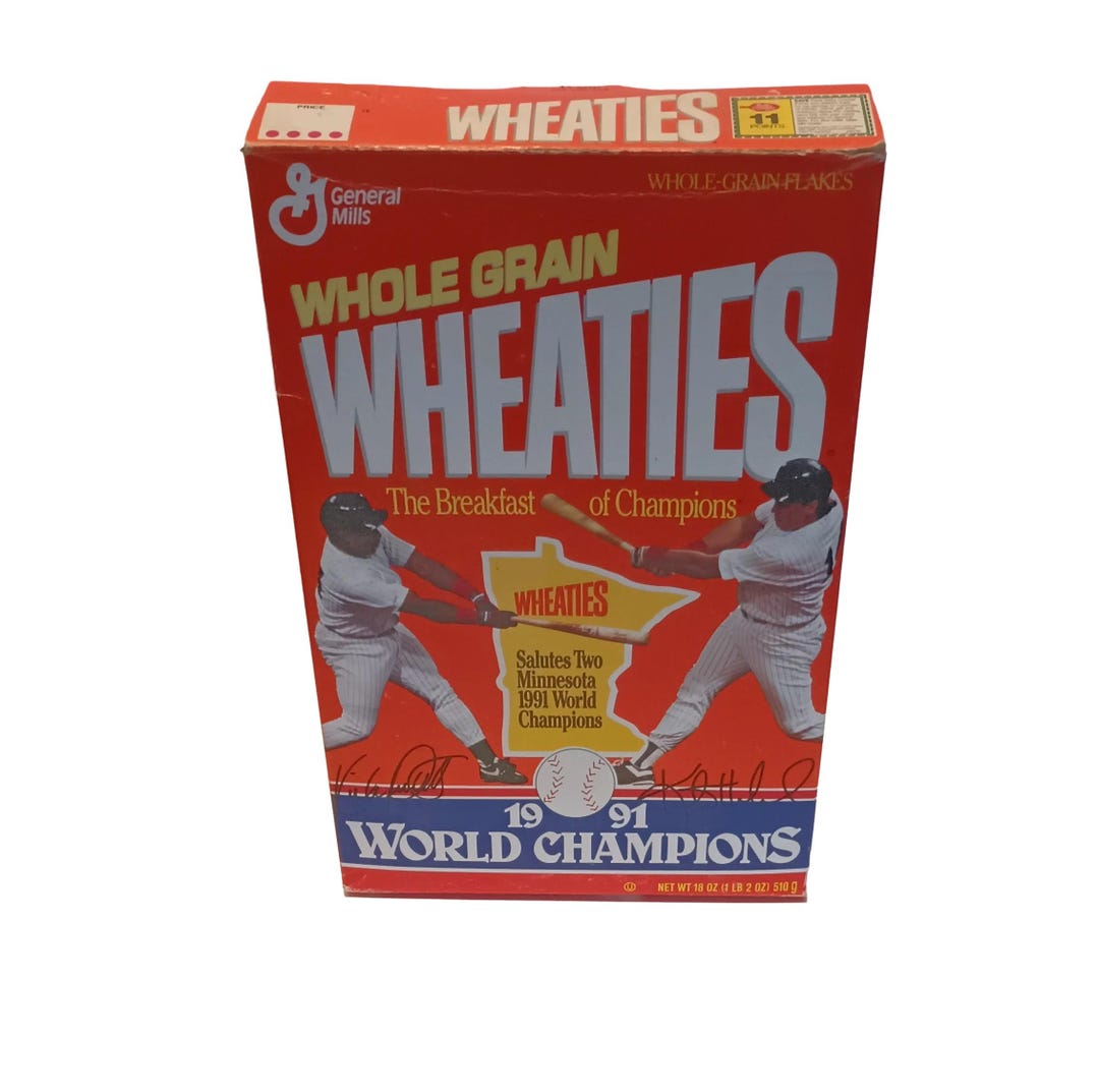 1990's WHEATIES MN World Champions Collectible Box! - Etsy