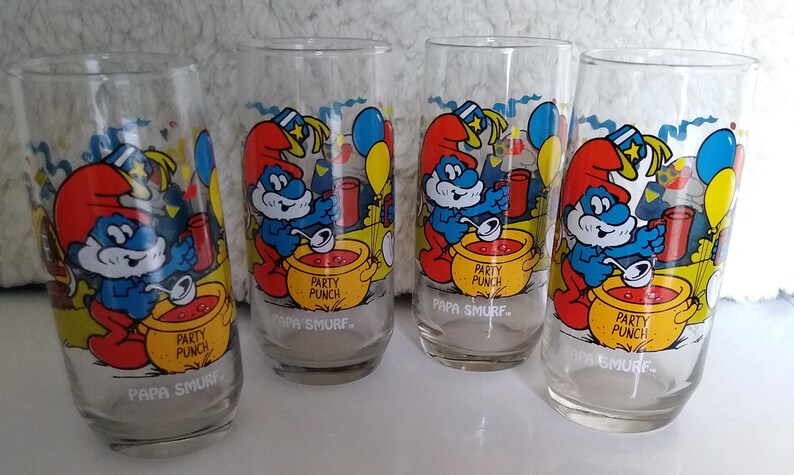 You Choose Peyo/libbey Smurf Glasses - Etsy