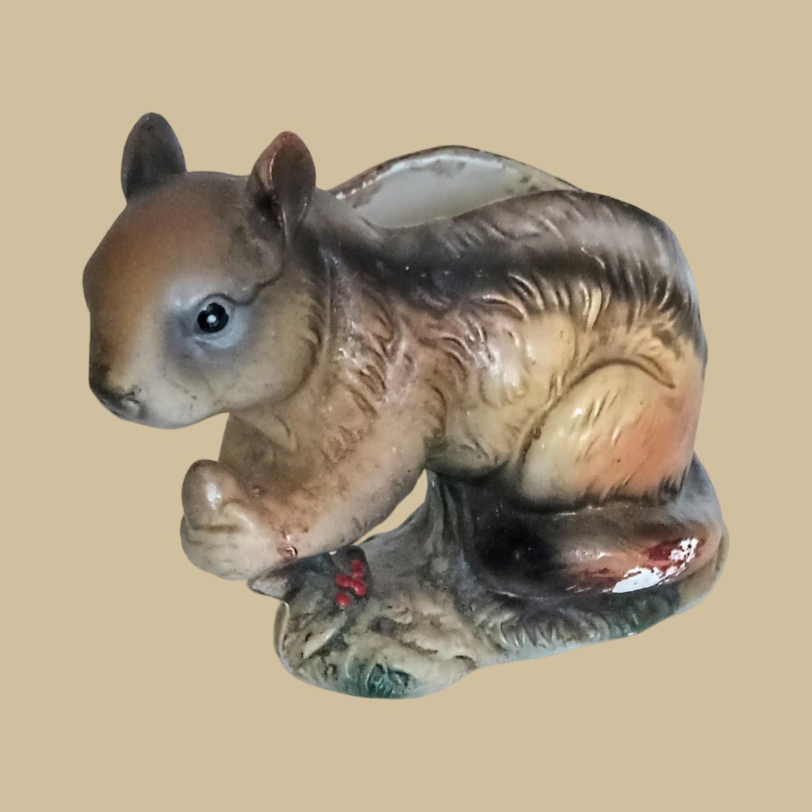 1960's Napco 5 1/2" Ceramic Chipmunk Planter! - Etsy