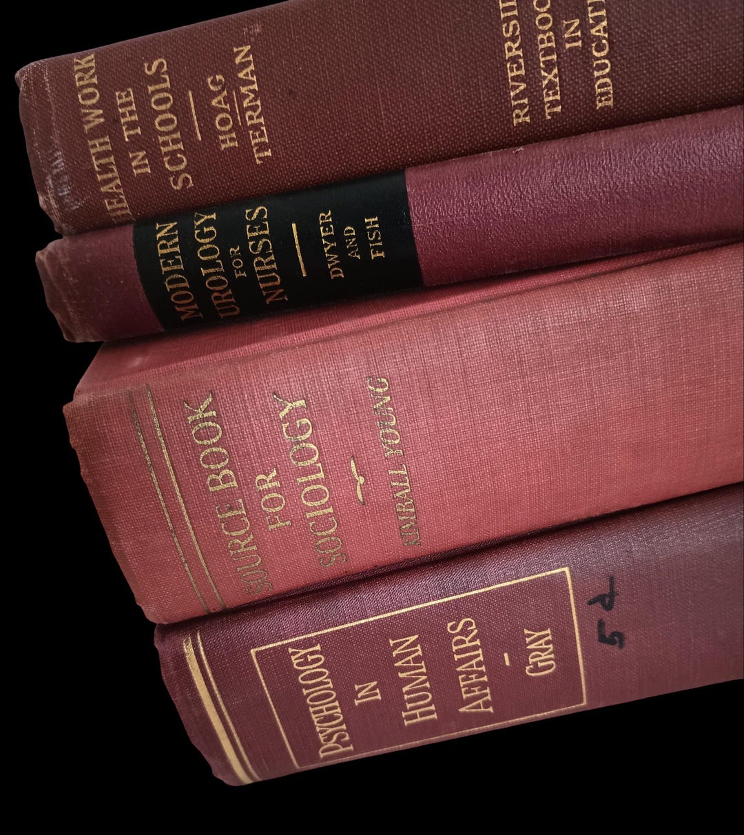 Very Old Medical Book Stack / Office Decor - Etsy