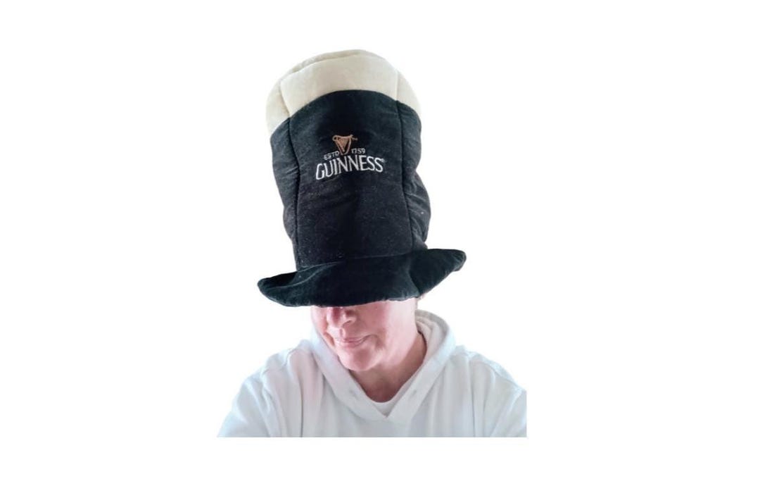 Fun 14" Guiness Beer Soft & Fluffy Costume Hat! - Etsy