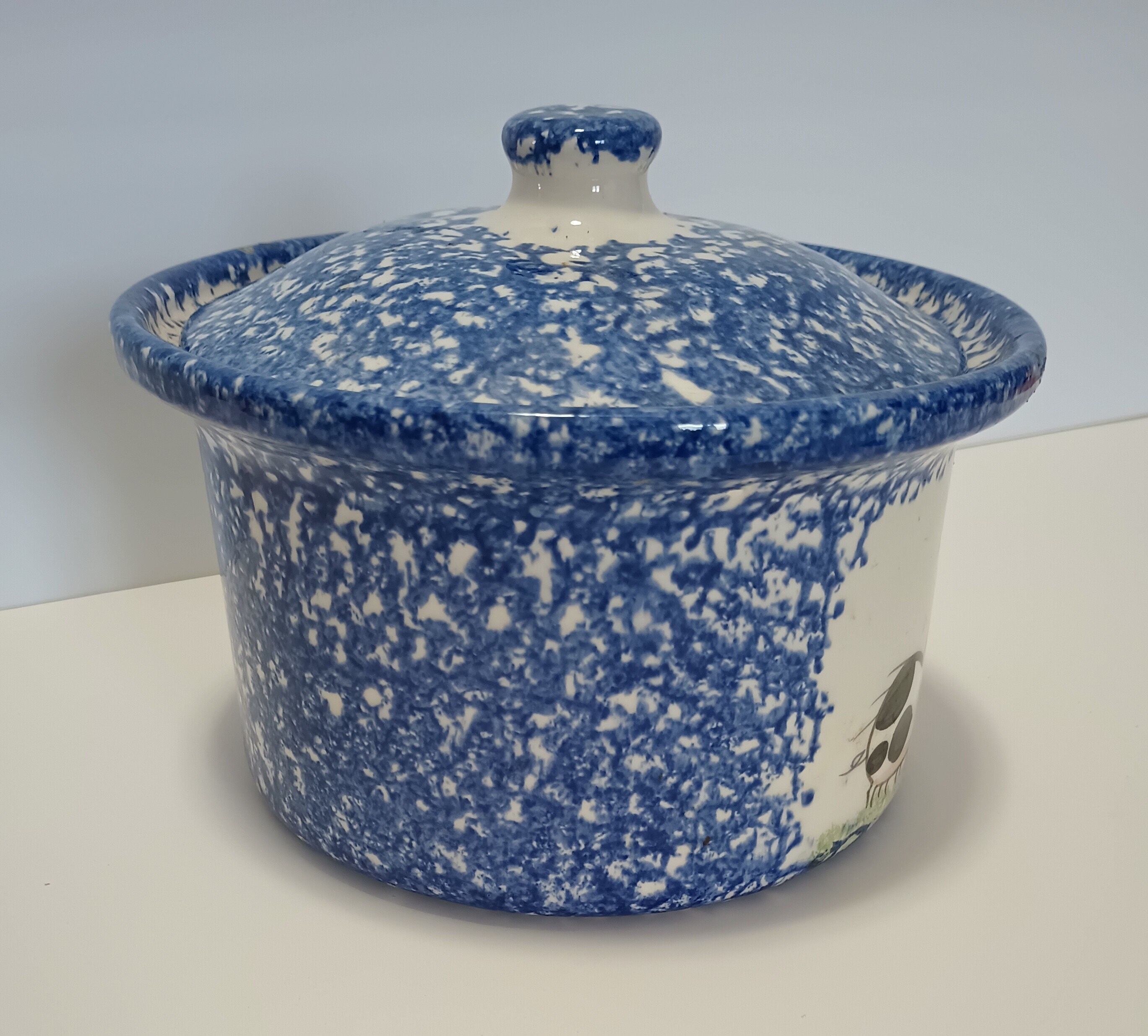 Vintage Molly Dallas Spatterware Folk Art Jar - Etsy