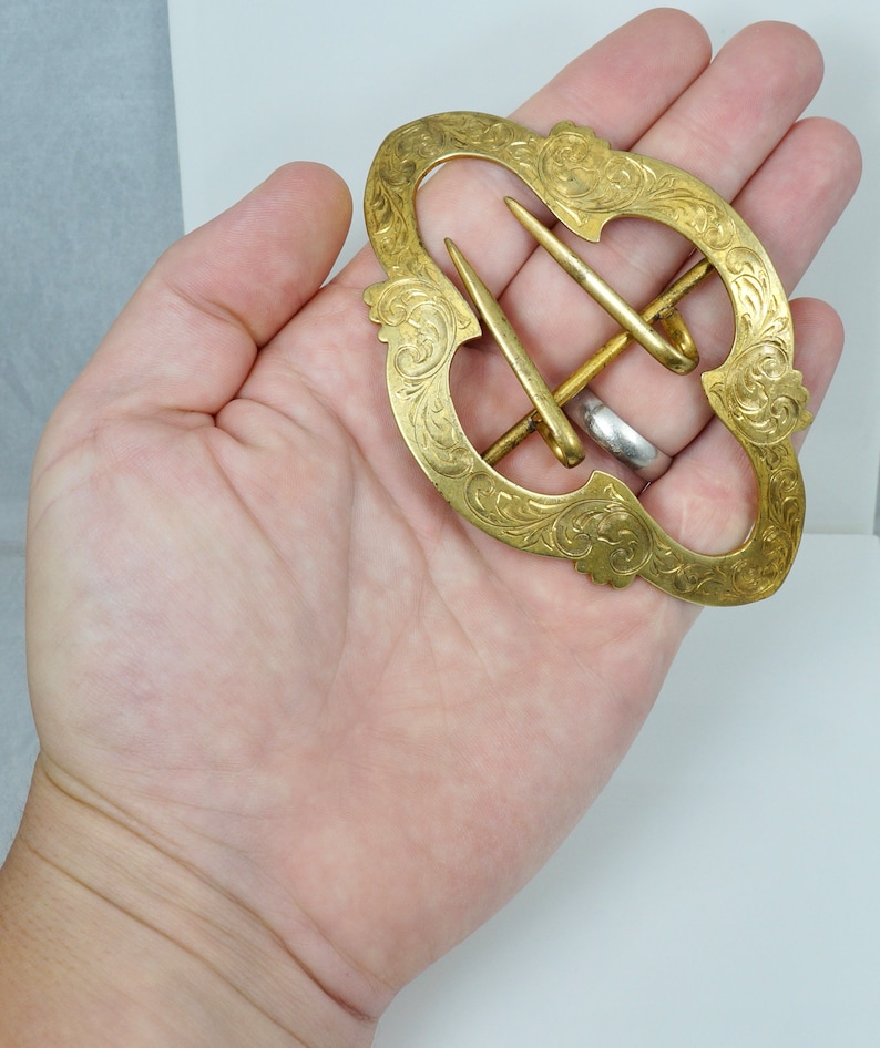 Antique Unger Brothers Art Nouveau Roman Alloy Sash Belt Buckle ...