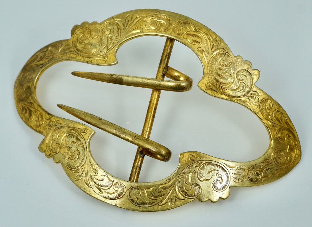 Antique Unger Brothers Art Nouveau Roman Alloy Sash Belt Buckle ...