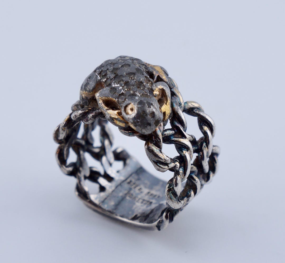 Vintage Panetta Sterling Silver Woven Frog Ring Sz 6 3/4 - Etsy