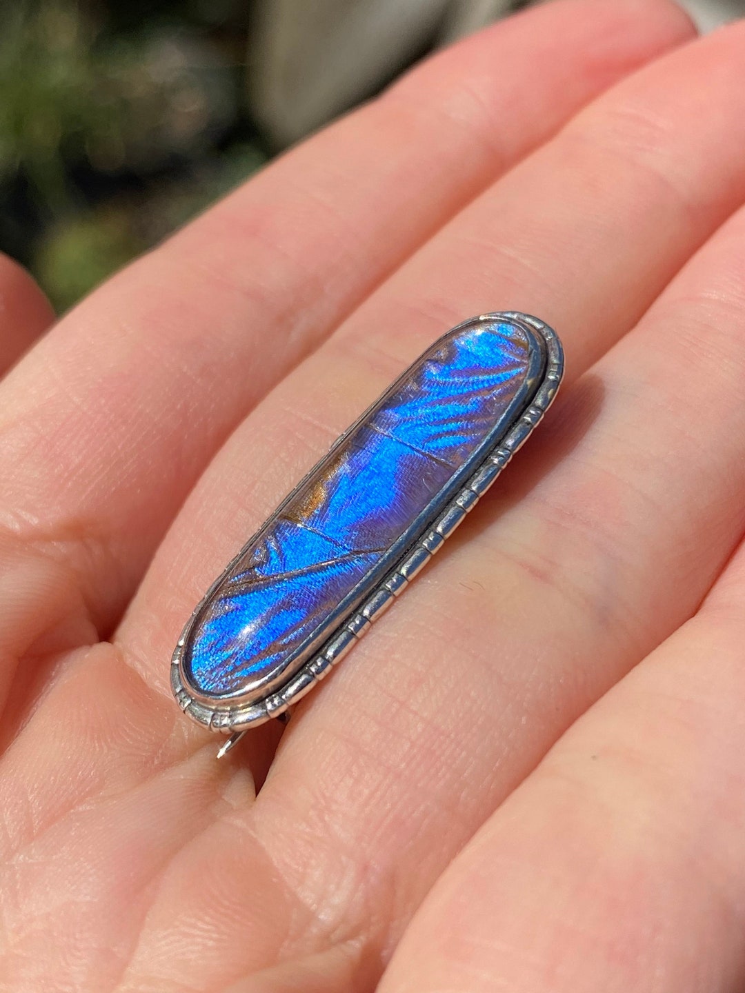 Vintage 1930s Sterling Silver Butterfly Wing Brooch Pin - Etsy