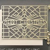 Merry Christmas Card Cut Template 5x7 A7 Envelope Classic Lettering ...