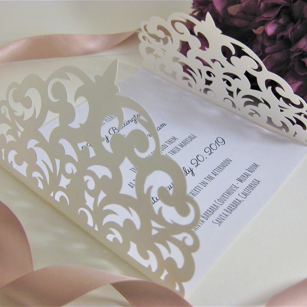 Lace Invitation - Etsy
