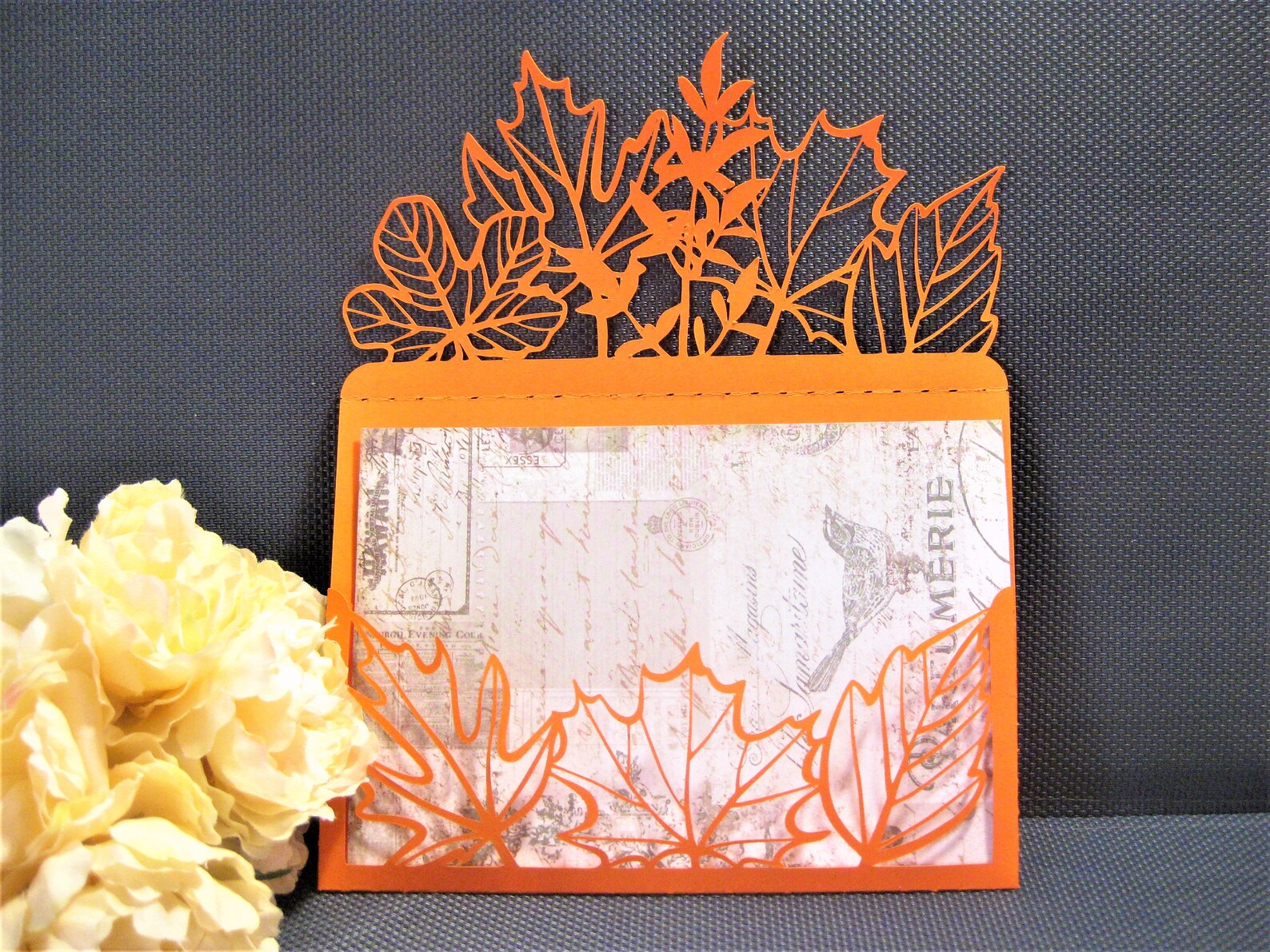 Set Autumn Fall Leaf Wedding Invitation Envelope A7 5x7 in - Etsy