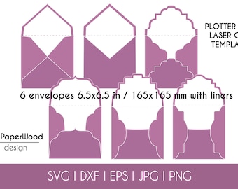 Square Envelope Svg - Etsy