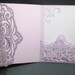 Merry Christmas Card Cut Template 5x7 + A7 Envelope Classic Lettering ...