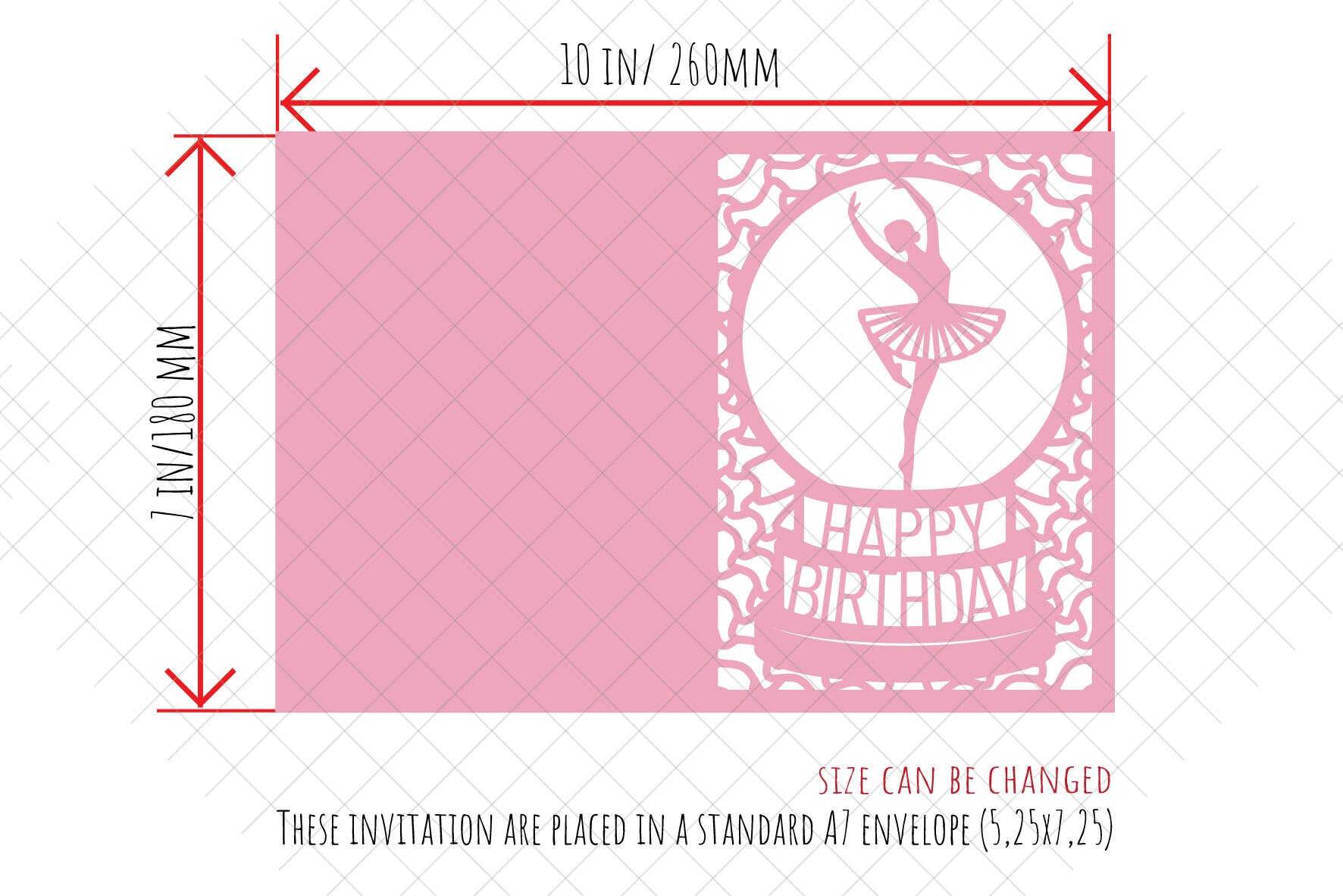 2 Cards Dancing Ballerina in Snowball Templates Papercut - Etsy