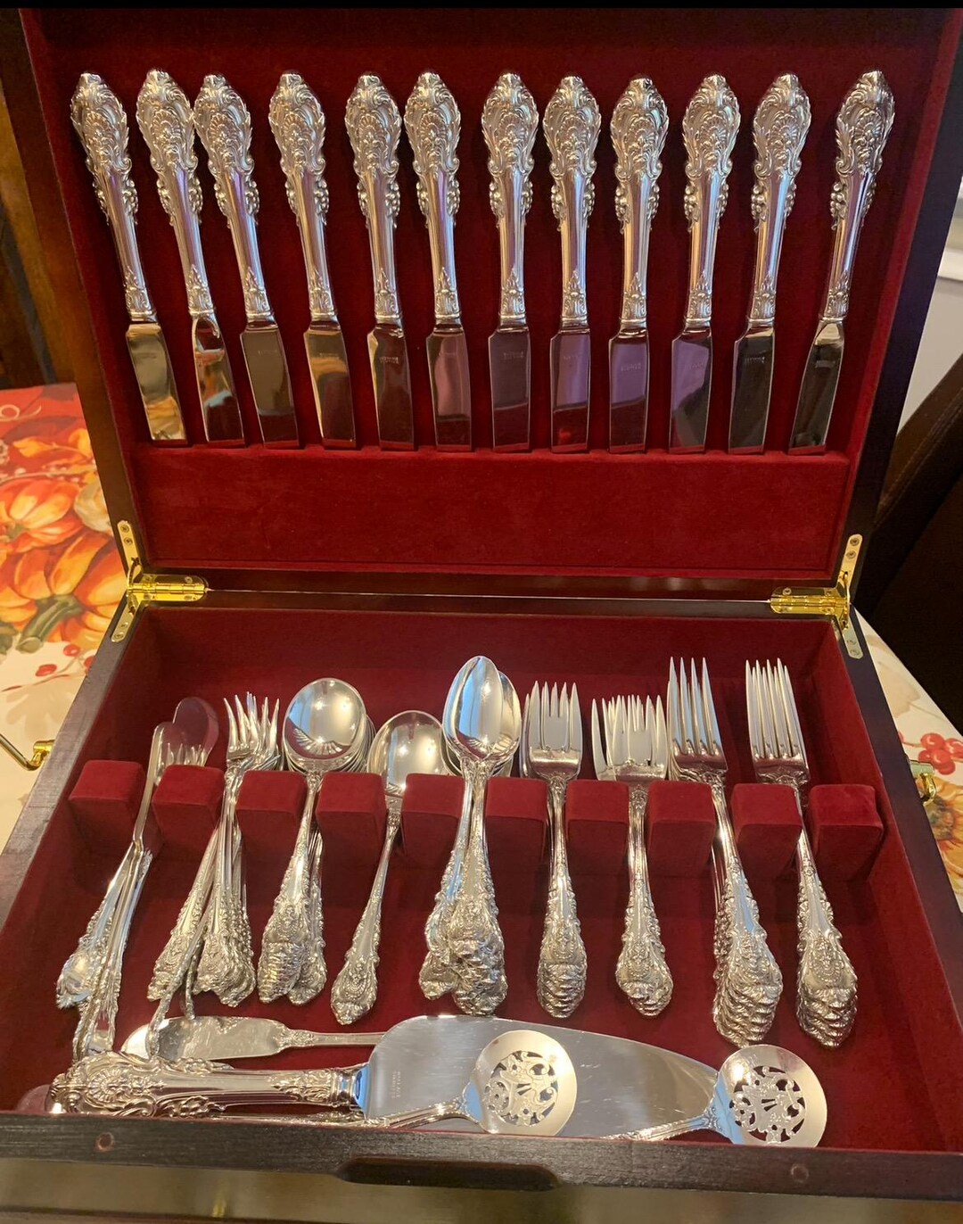 Sr. Christopher Sterling Silver Flatware 87 Piece free Shipping - Etsy
