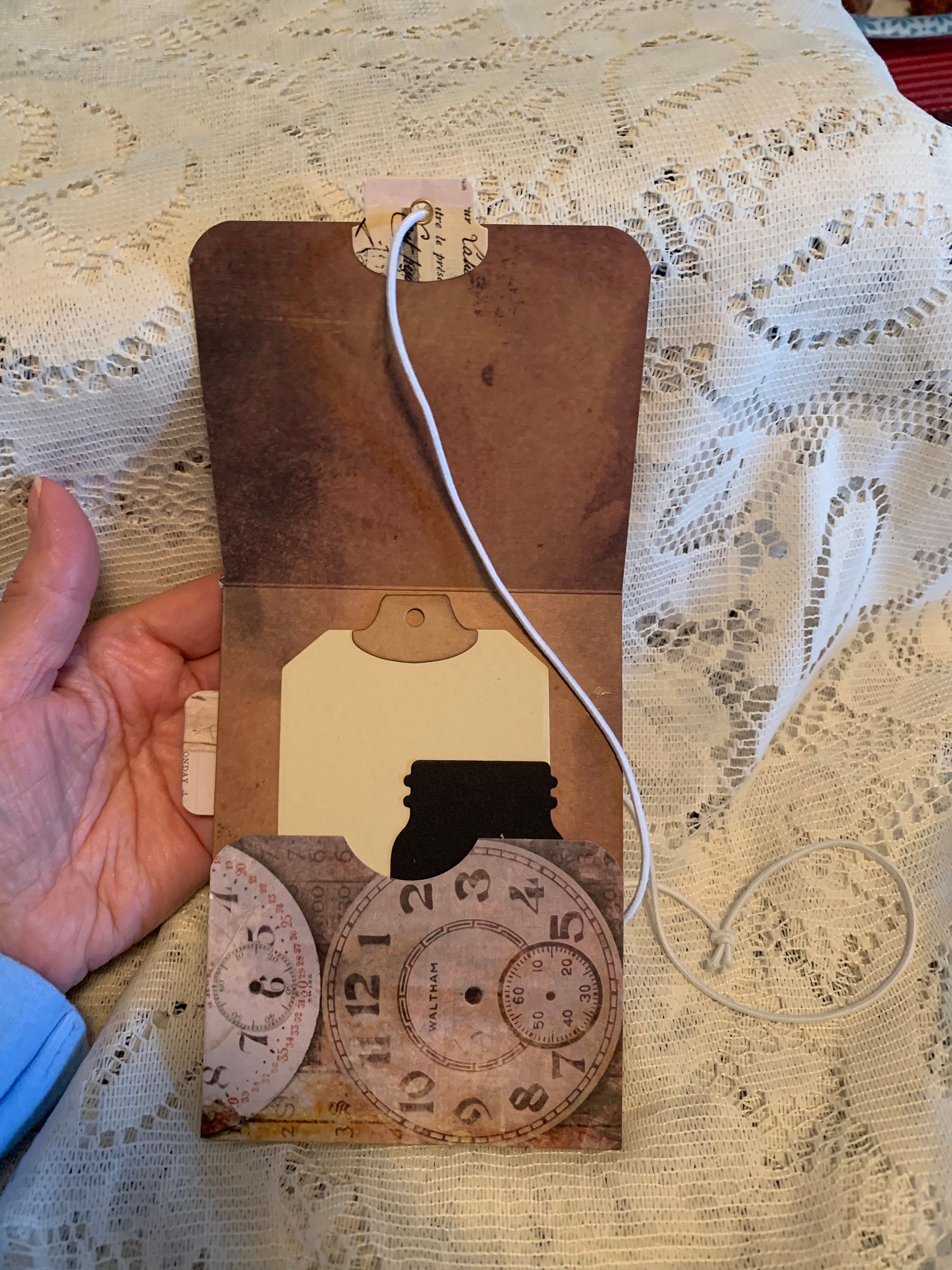 Folio Tri Fold Folio "clock Faces" 7 Pocket Folio - Etsy
