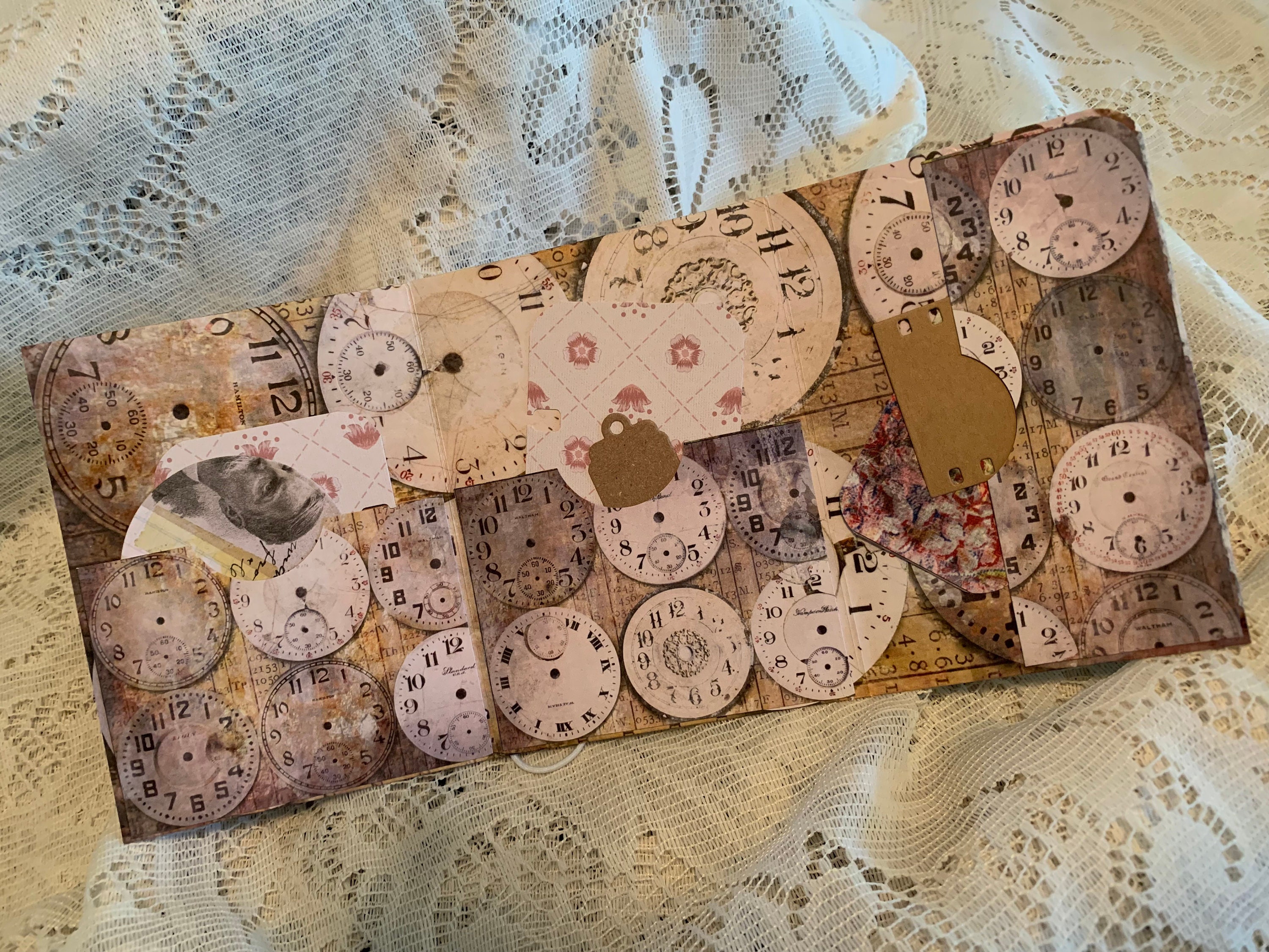 Folio Tri Fold Folio clock Faces 7 Pocket Folio - Etsy