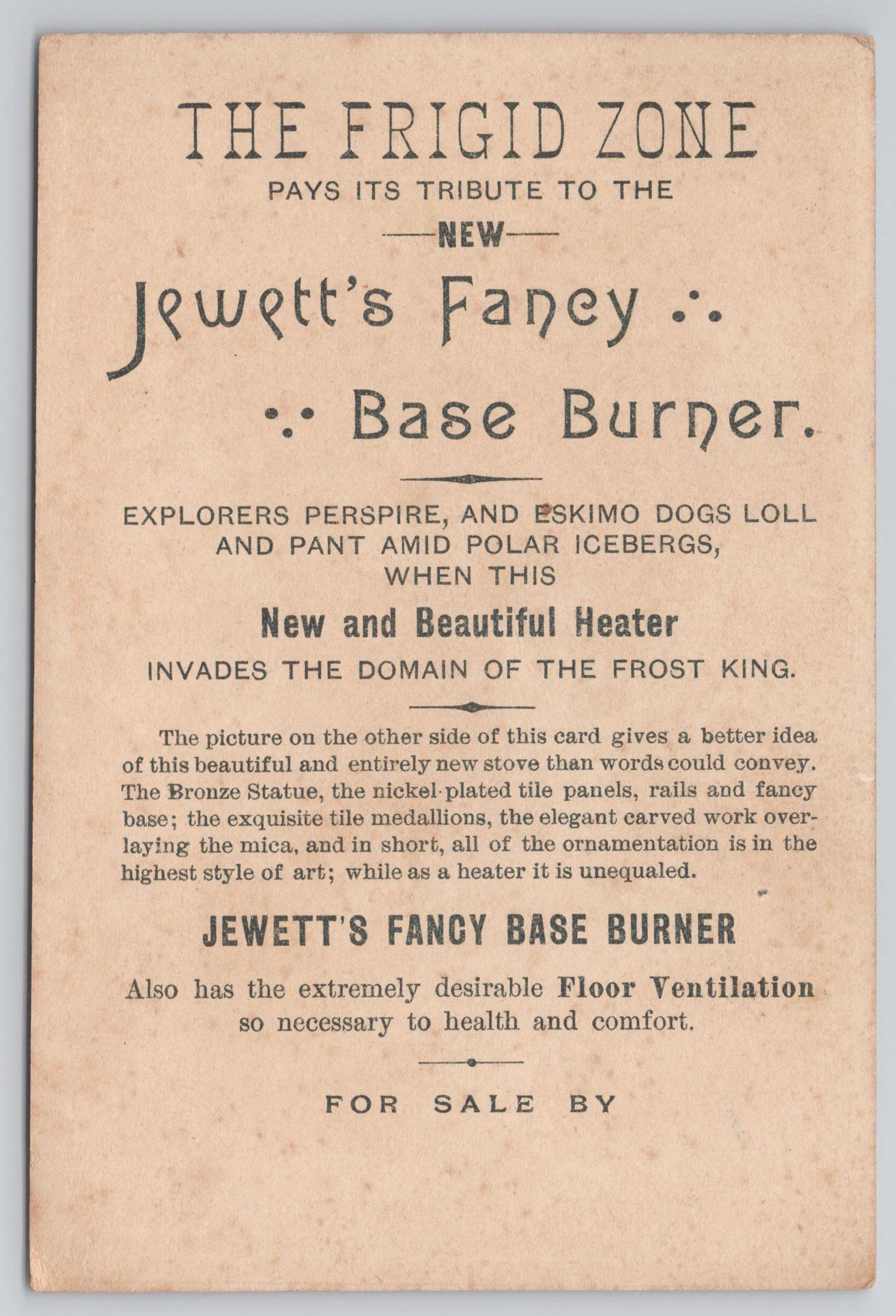 Antique Jewett's Fancy Base Burner, Dogs, Victorian Trade Card 0852 - Etsy