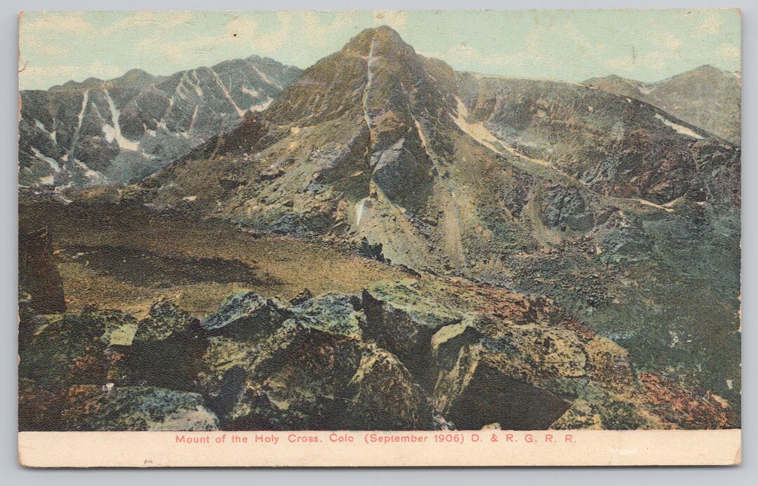 Co-colorado, Mount of the Holy Cross, Antique C1906 Postcard 1082 - Etsy