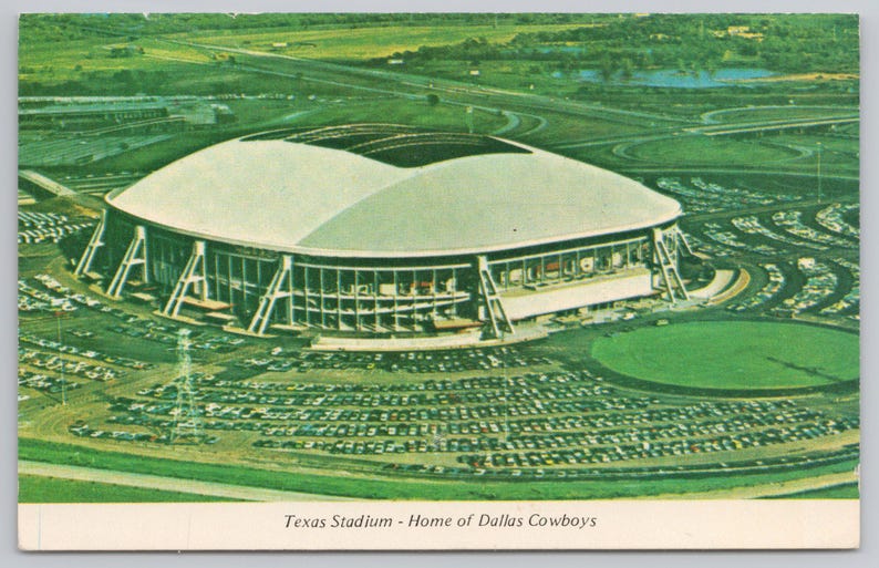 1856 Texas Stadium Home of Dallas Cowboys Birdseye View Irving TX ...
