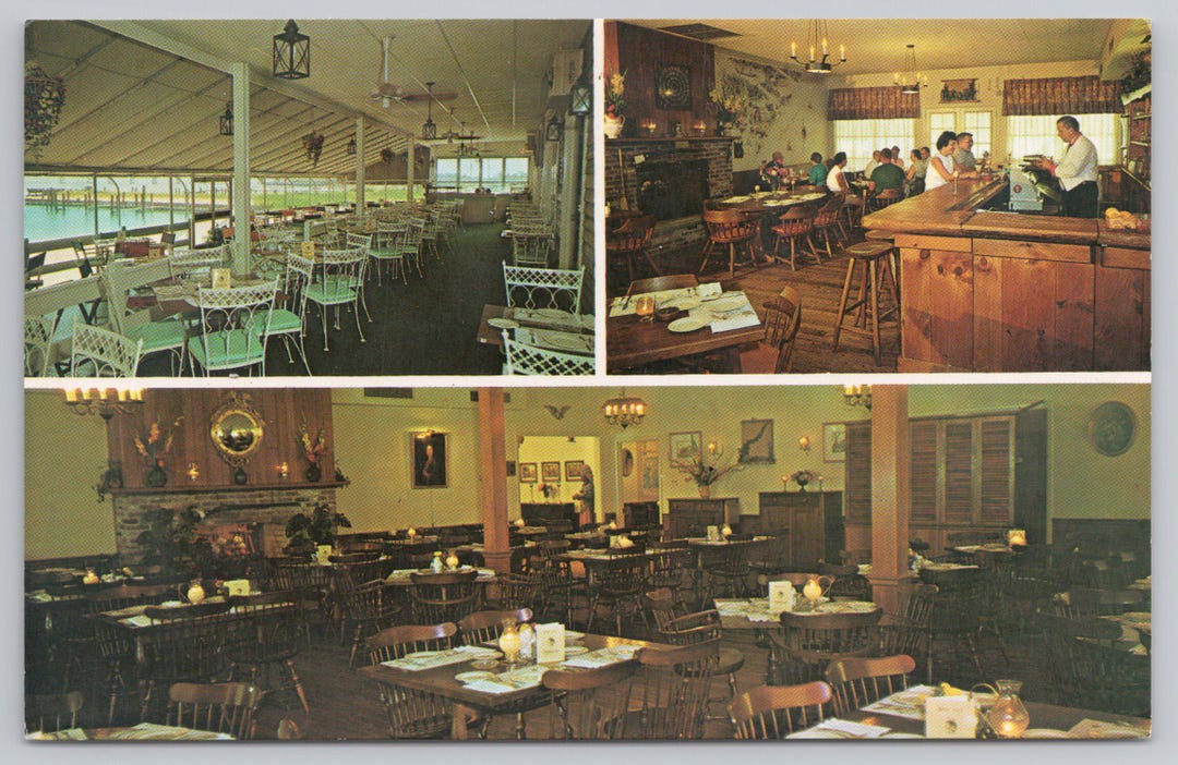 1960s Interiors Porch Tavern Dining Tuckahoe Inn Beesley's Point ...