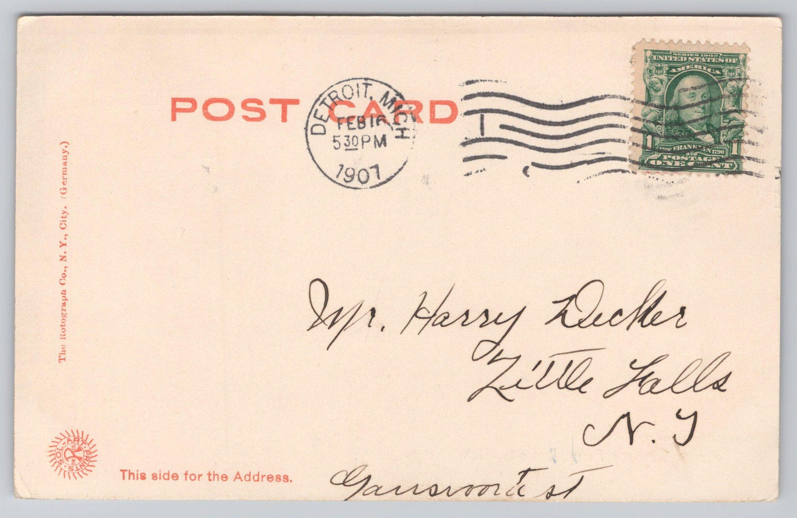 Windsor Ferry, Antique DETROIT River Steamship Michigan Rotograph 1900s ...