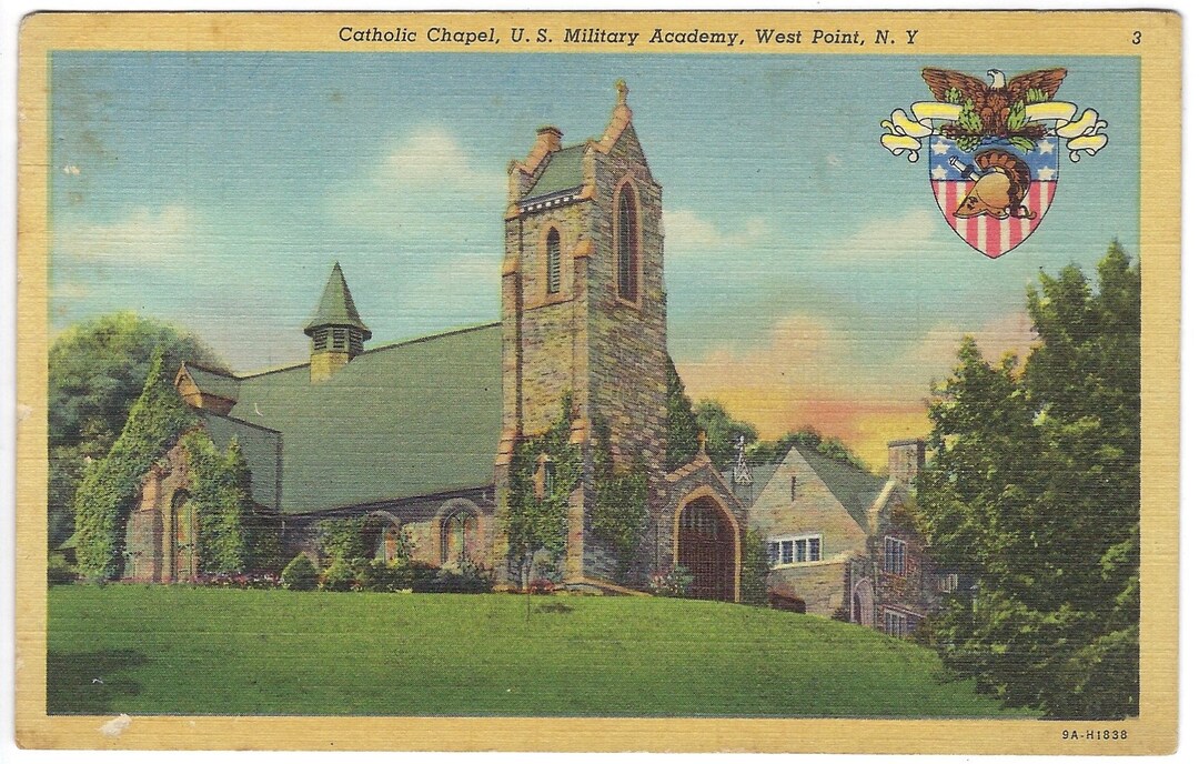 Catholic Chapel, US Military Academy, West Point, New York Postcard - Etsy