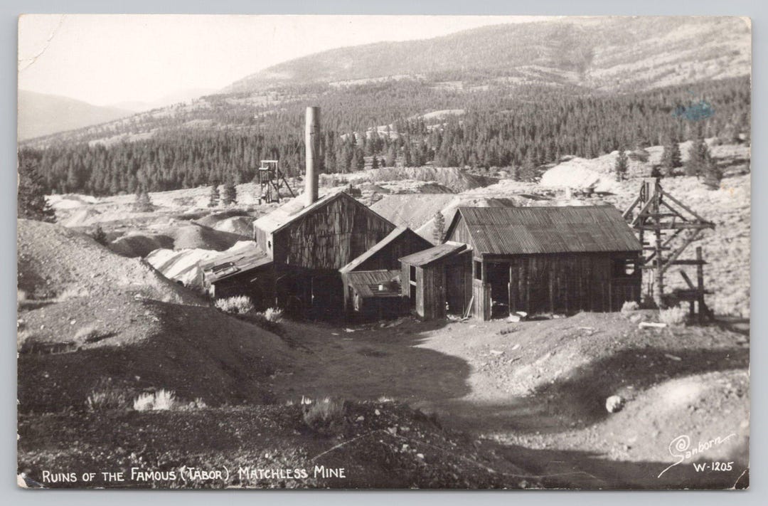 1362 Colorado Tabor Matchless Mine RPPC Postcard C1940s Mine Mining - Etsy
