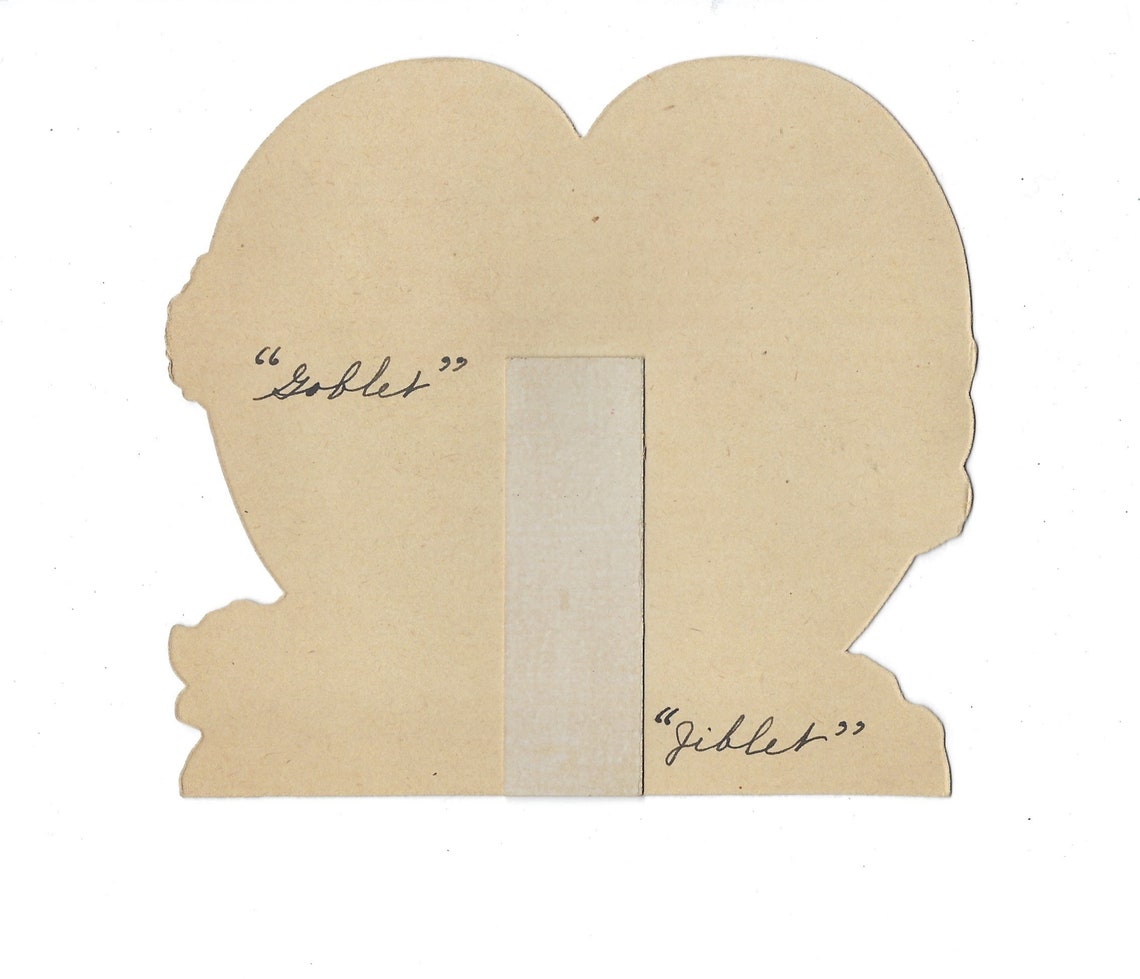 Vintage Valentine's Day Card: 5" Heart, Boy and Girl, Signed AL112 - Etsy