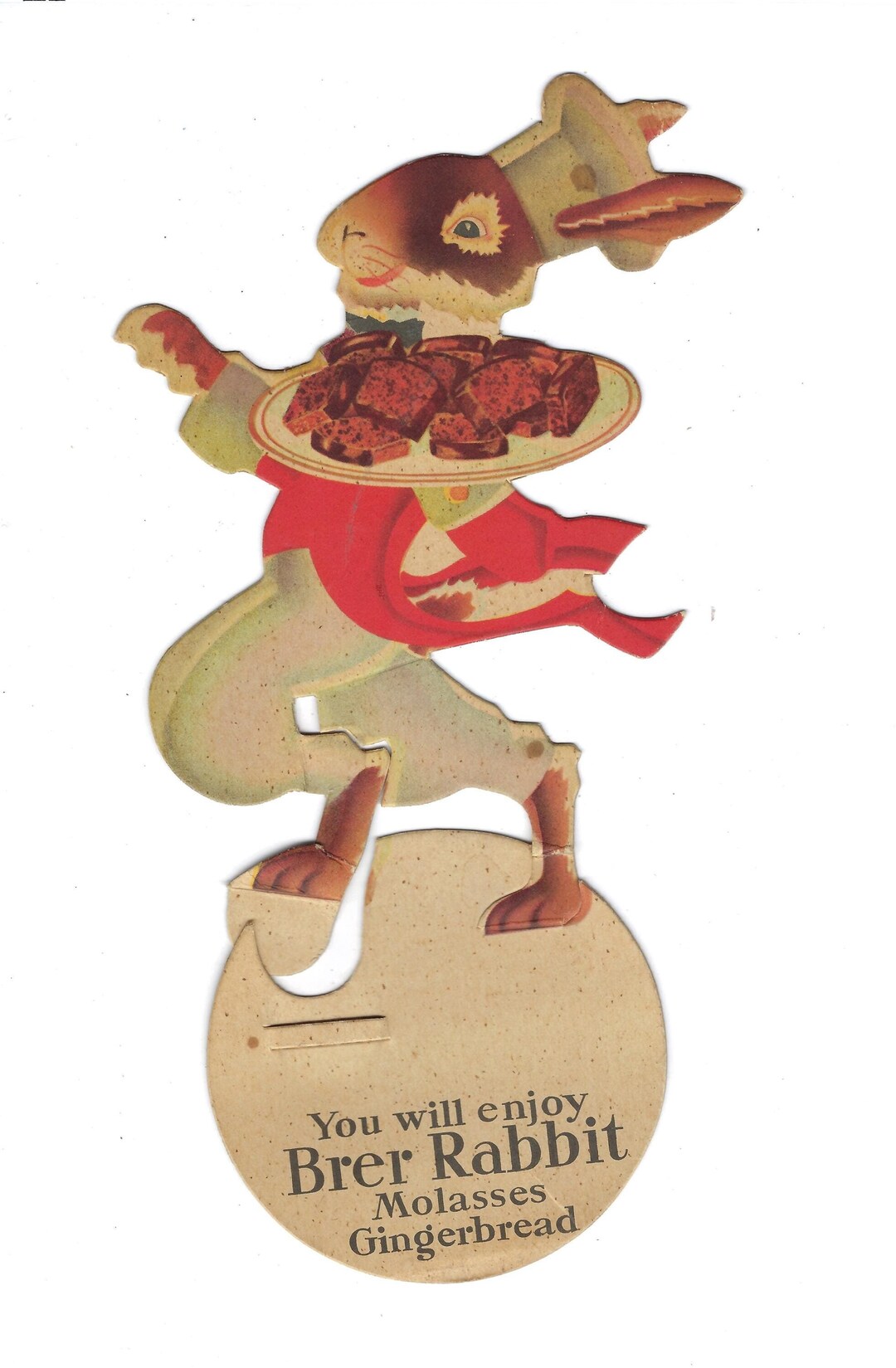 Brer Rabbit Molasses Gingerbread - Mechanical Die-cut Recipe Standup ...