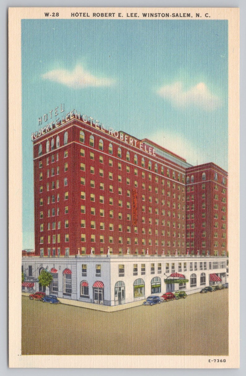 Hotel Robert E. Lee, Winston-salem, North Carolina Vintage Postcard ...