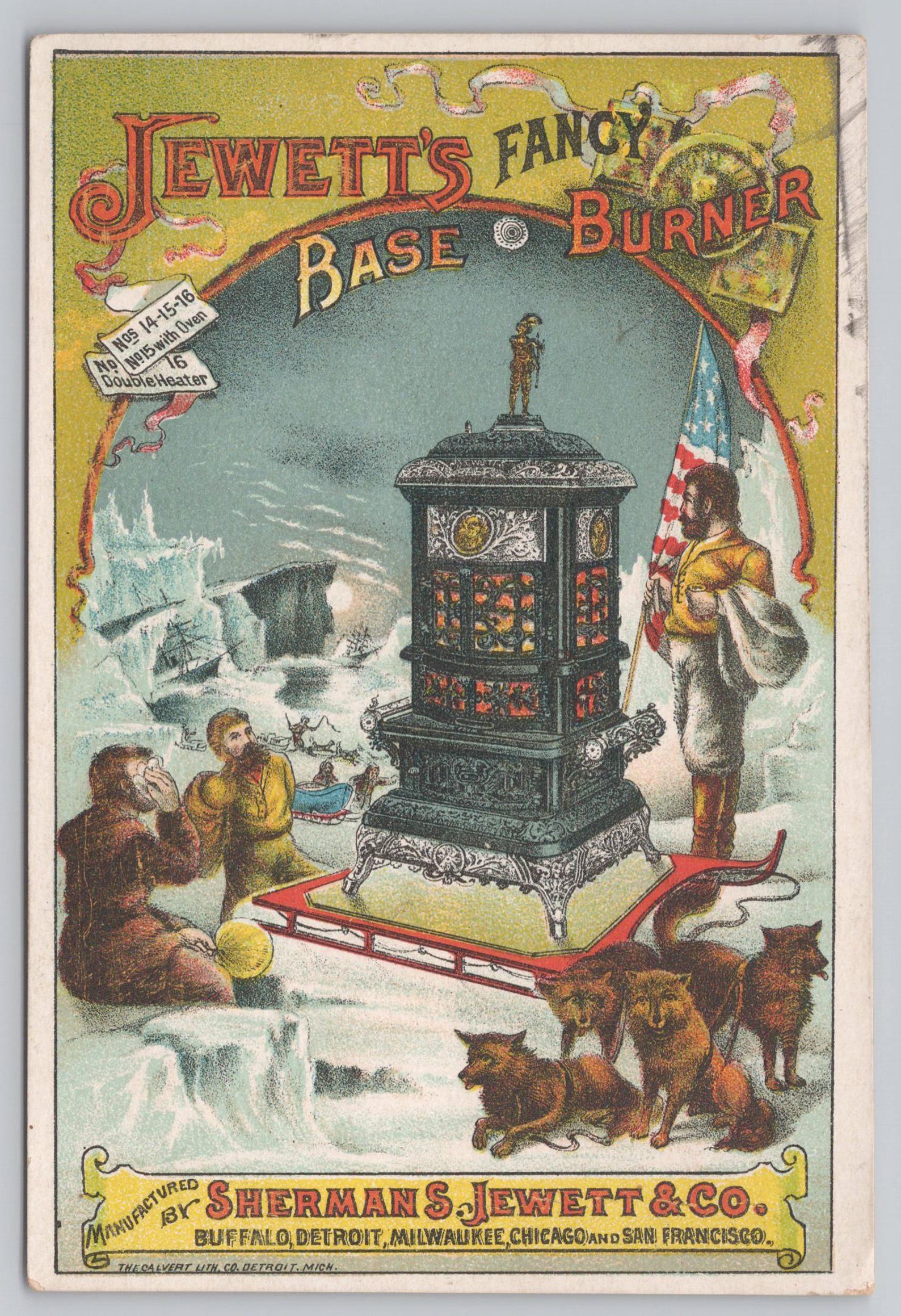 Antique Jewett's Fancy Base Burner, Dogs, Victorian Trade Card 0852 - Etsy